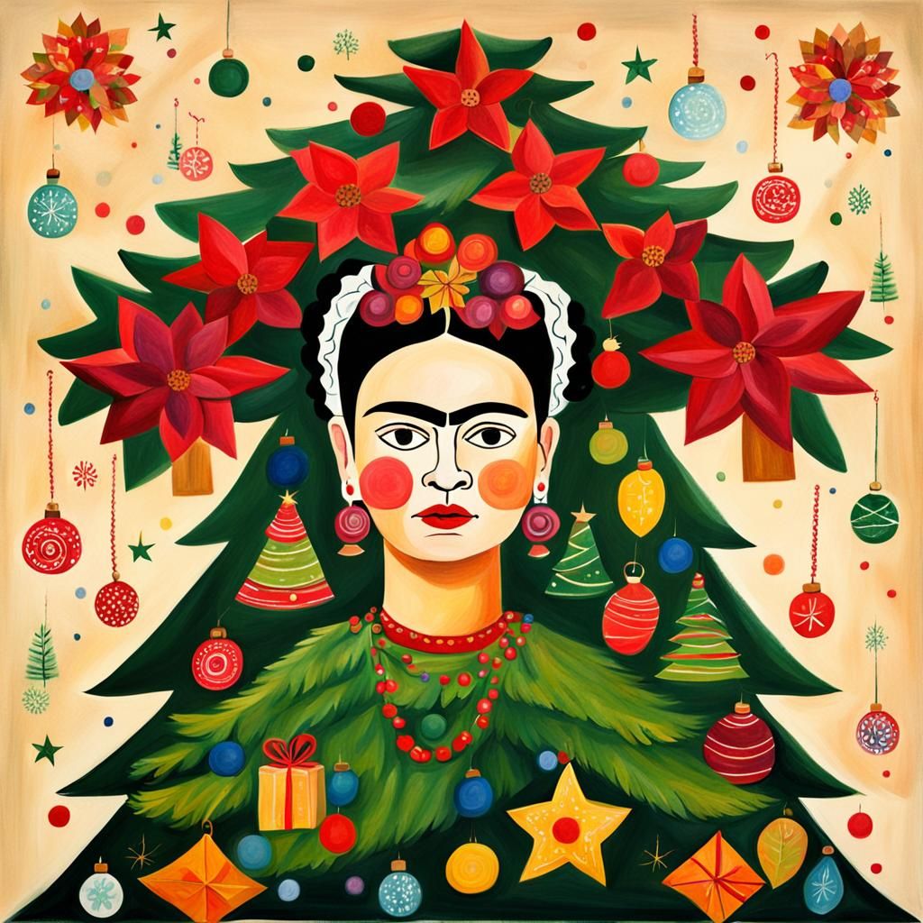 Frida Kahlo Christmas Tree - Frida Kahlo Christmas Tree Mast...