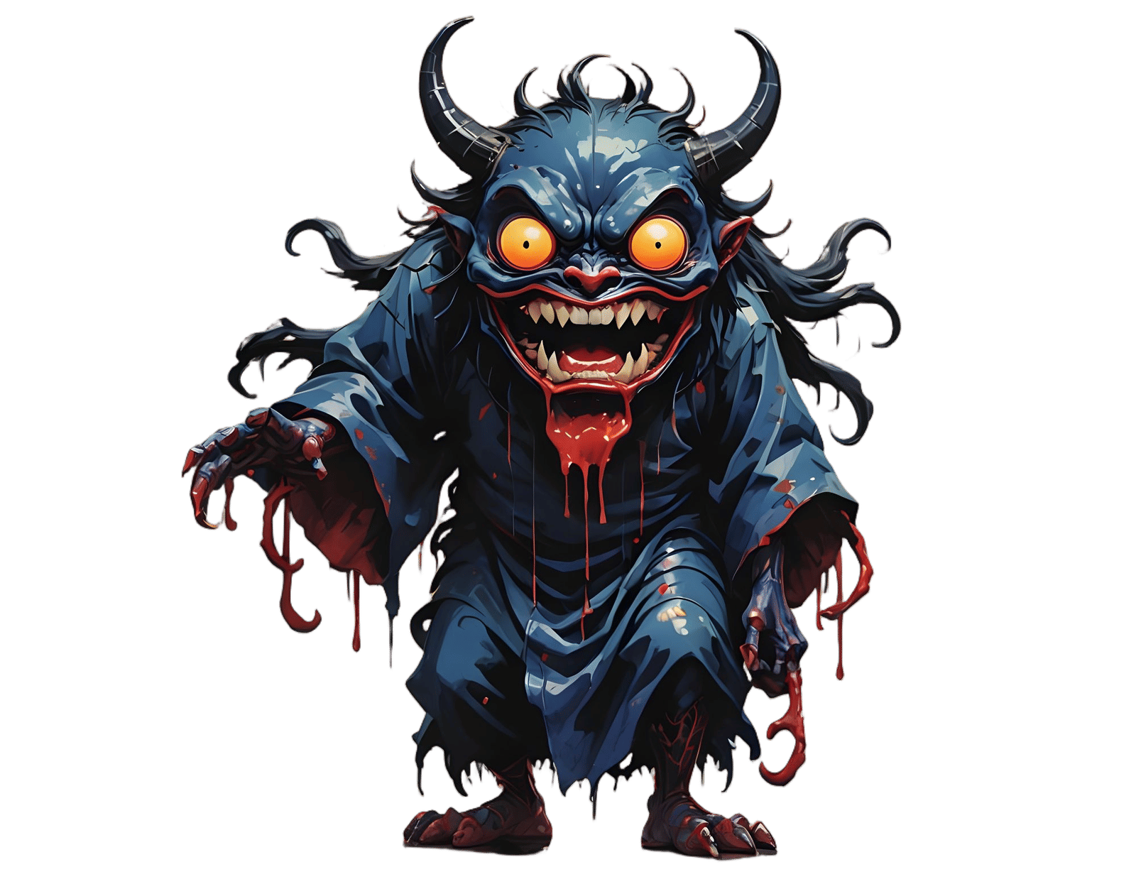 Anime-Inspired Kasa-Obake Demon Portrayed in Vivid... - AI Art