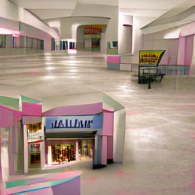 an empty liminal space mall realistic - AI Generated Artwork ...