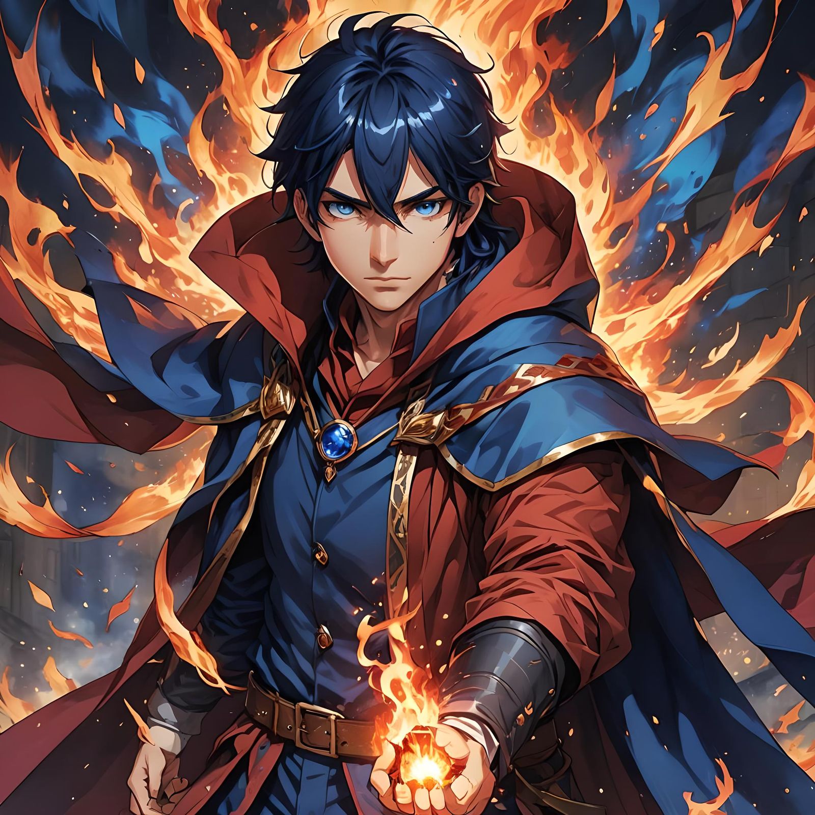 Fire Mage - AI Generated Artwork - NightCafe Creator