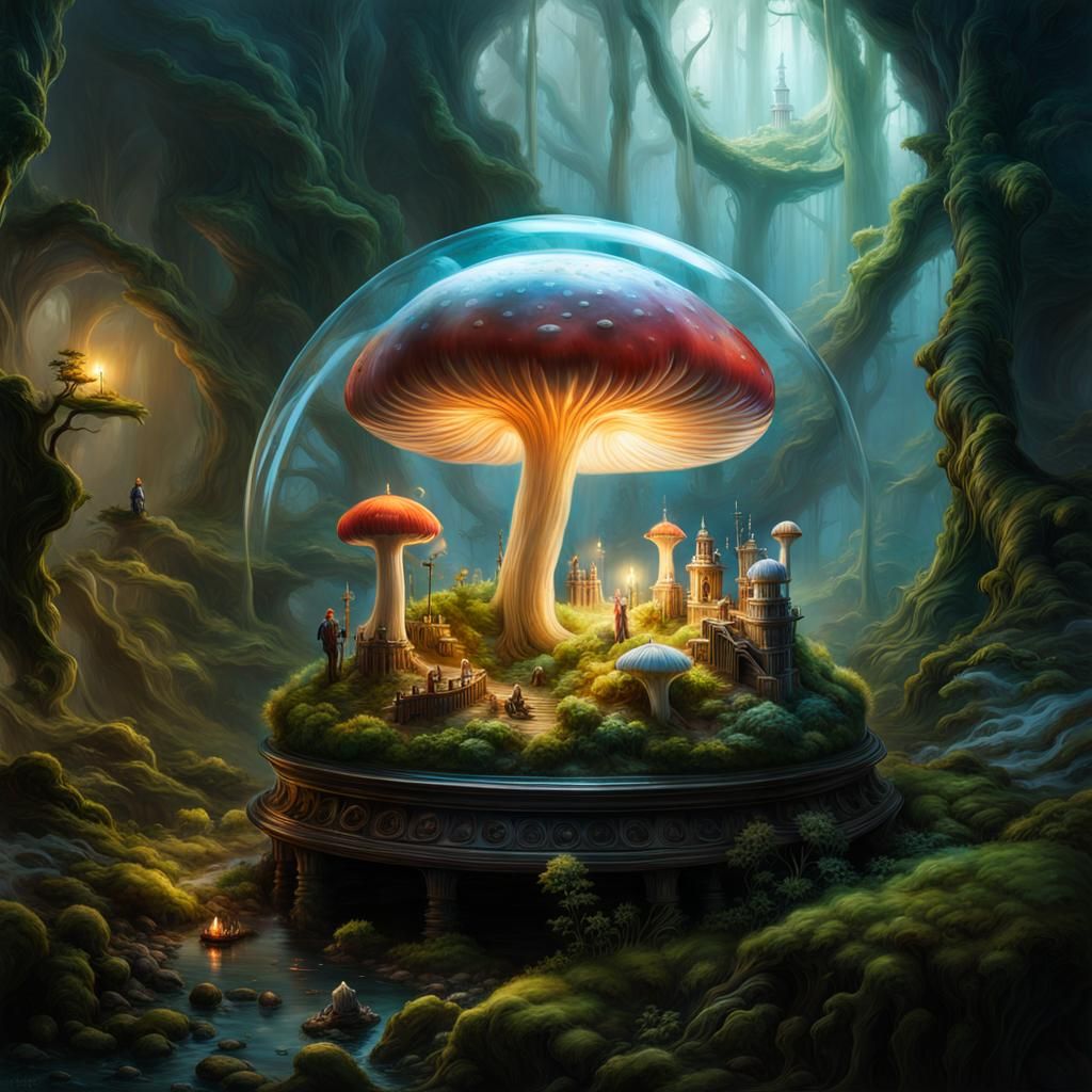 Forest enclave - AI Generated Artwork - NightCafe Creator