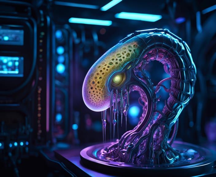 Alien Interface Room II - AI Generated Artwork - NightCafe Creator