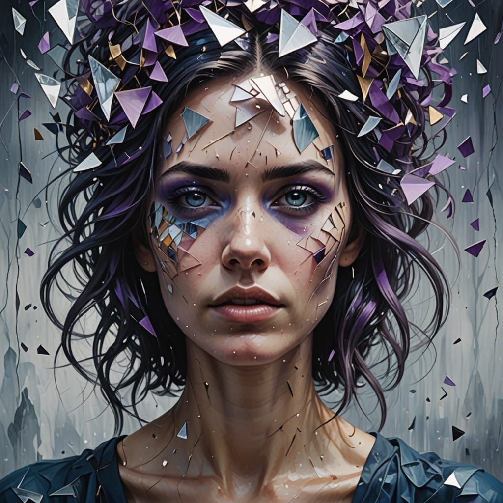 Fragmented Emotions - Shattered Reflections in an Ethereal V...