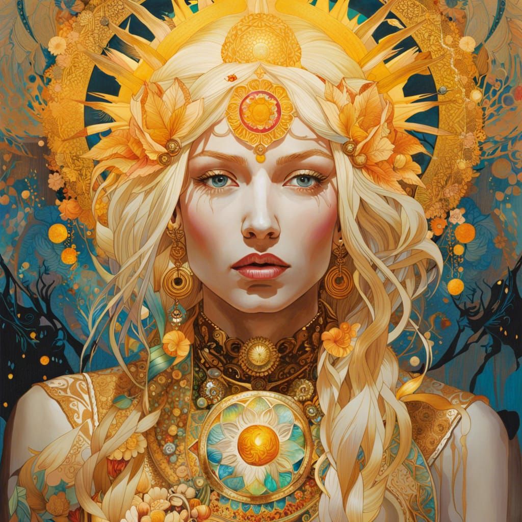 The sun goddess - AI Generated Artwork - NightCafe Creator