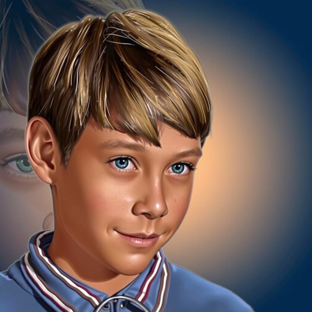 Will - Whimsical Boy in a Lush Meadow