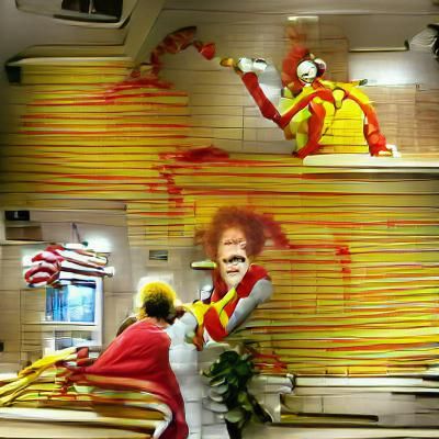 Ronald McDonald Insanity - AI Generated Artwork - NightCafe Creator