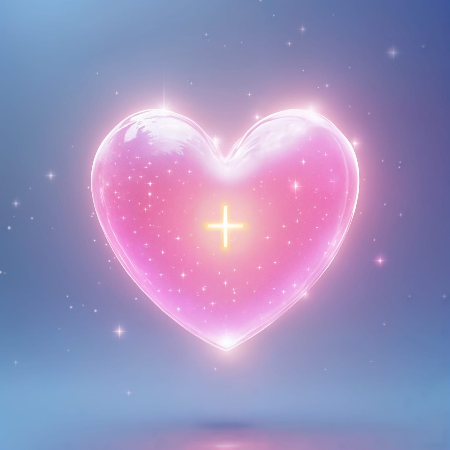 Glowing Heart Icon with Pulsating Effect - AI Art