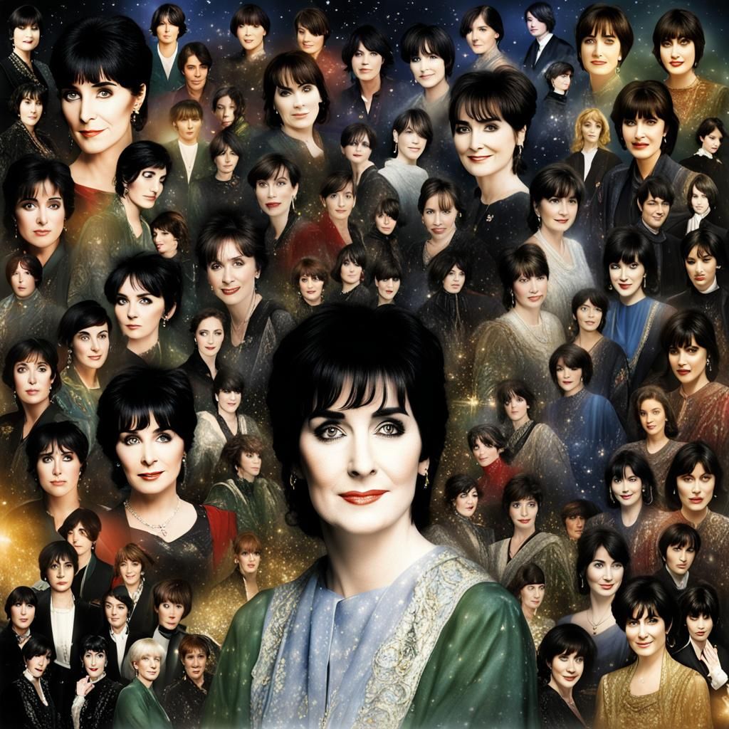 enya singer composite photograph - AI Generated Artwork - NightCafe Creator