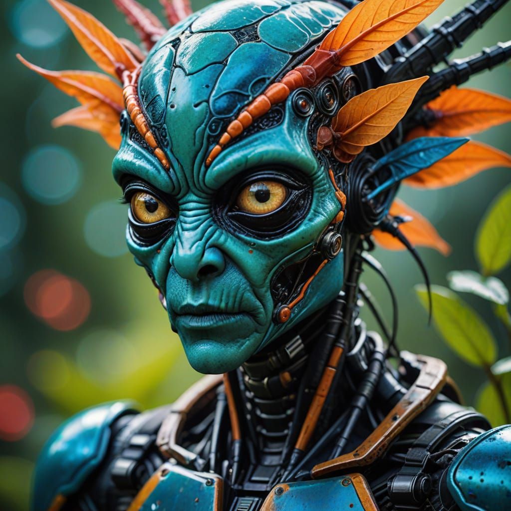 Exotic Alien Blooms Unveil Hidden Secrets - AI Art