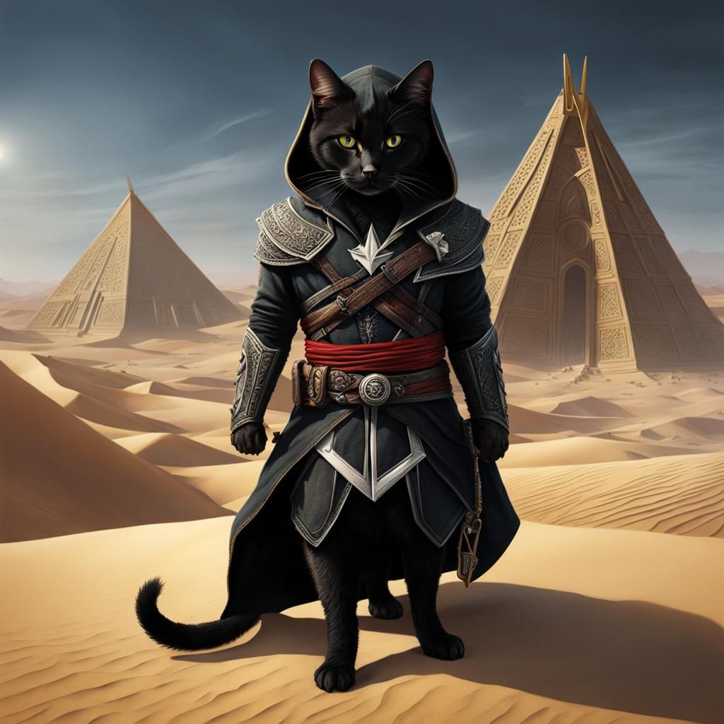 Assassin's Creed Cat - AI Generated Artwork - NightCafe Creator
