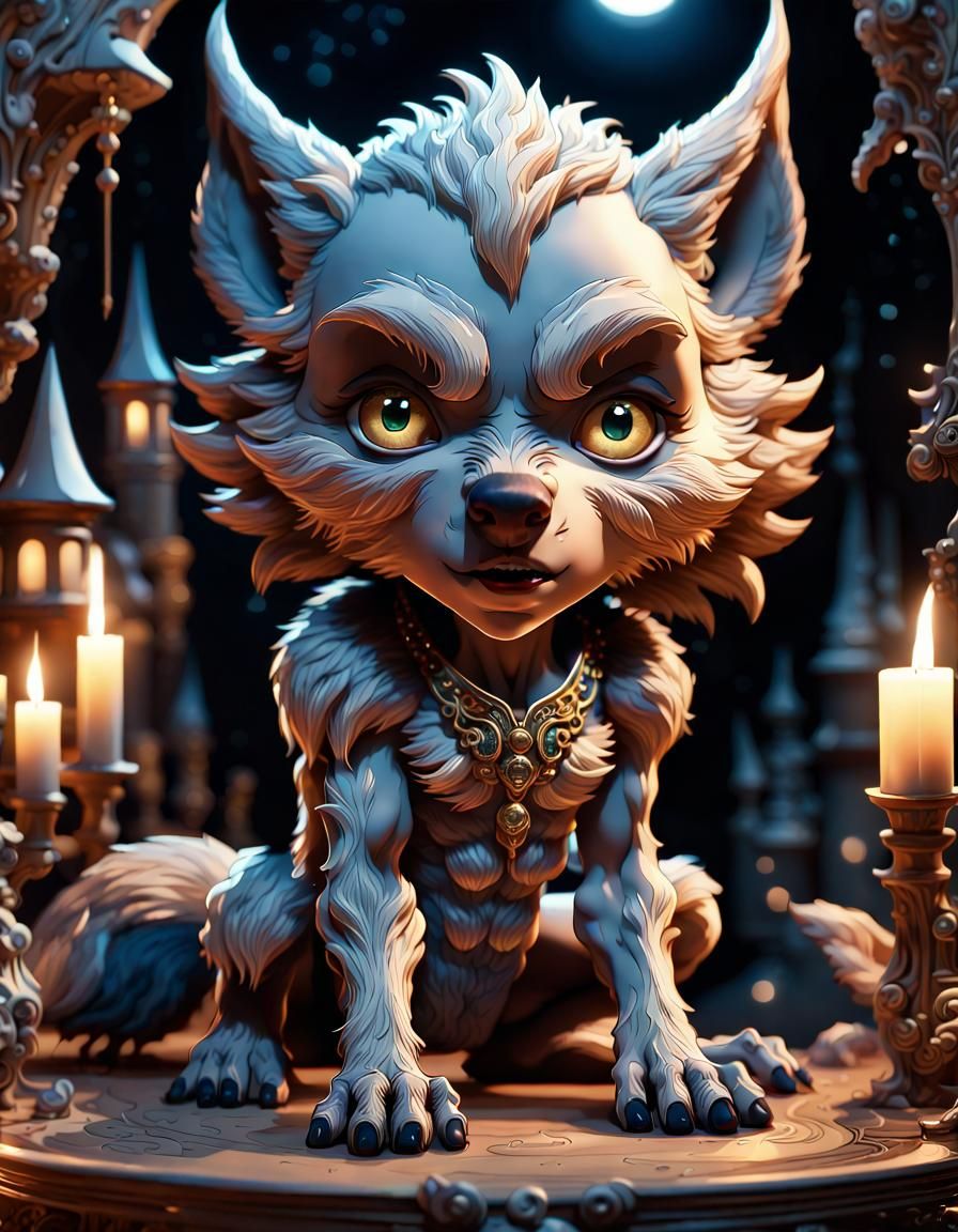 A Chibi Werewolf - AI Generated Artwork - NightCafe Creator