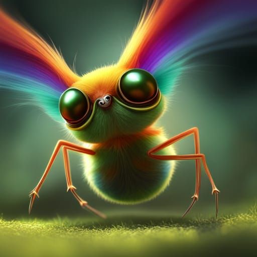 Rainbow Bug - AI Generated Artwork - NightCafe Creator