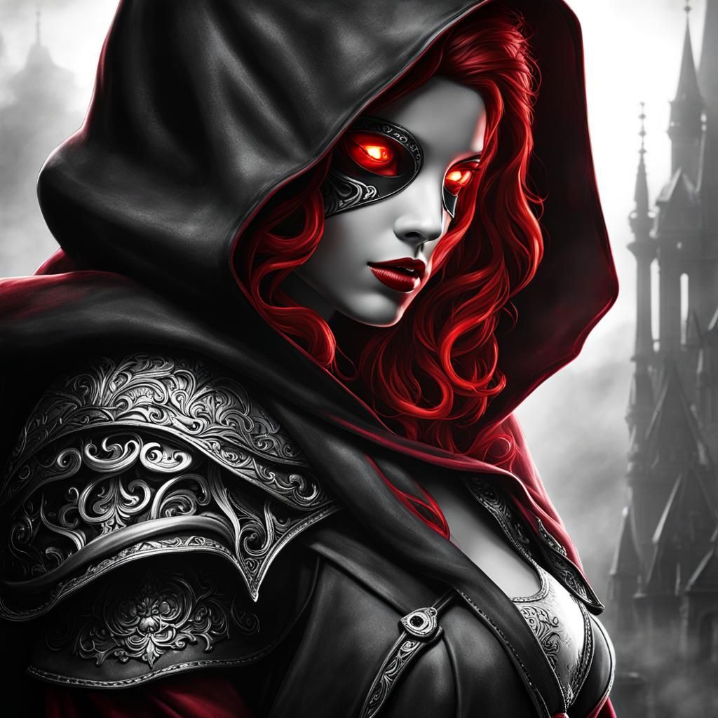 Devil riding hood - AI Generated Artwork - NightCafe Creator