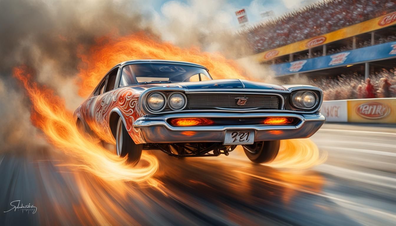 drag racing - AI Generated Artwork - NightCafe Creator