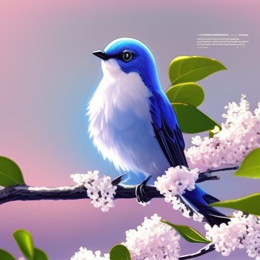 Bluebird - AI Generated Artwork - NightCafe Creator