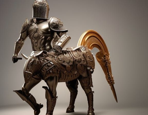 Mechanical centaur warrior - AI Generated Artwork - NightCafe Creator