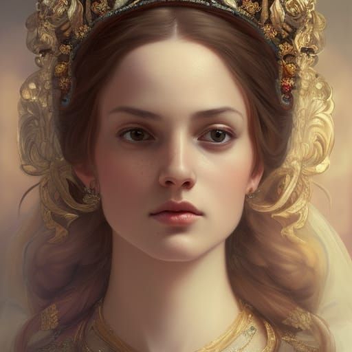 Medieval young queen - AI Generated Artwork - NightCafe Creator