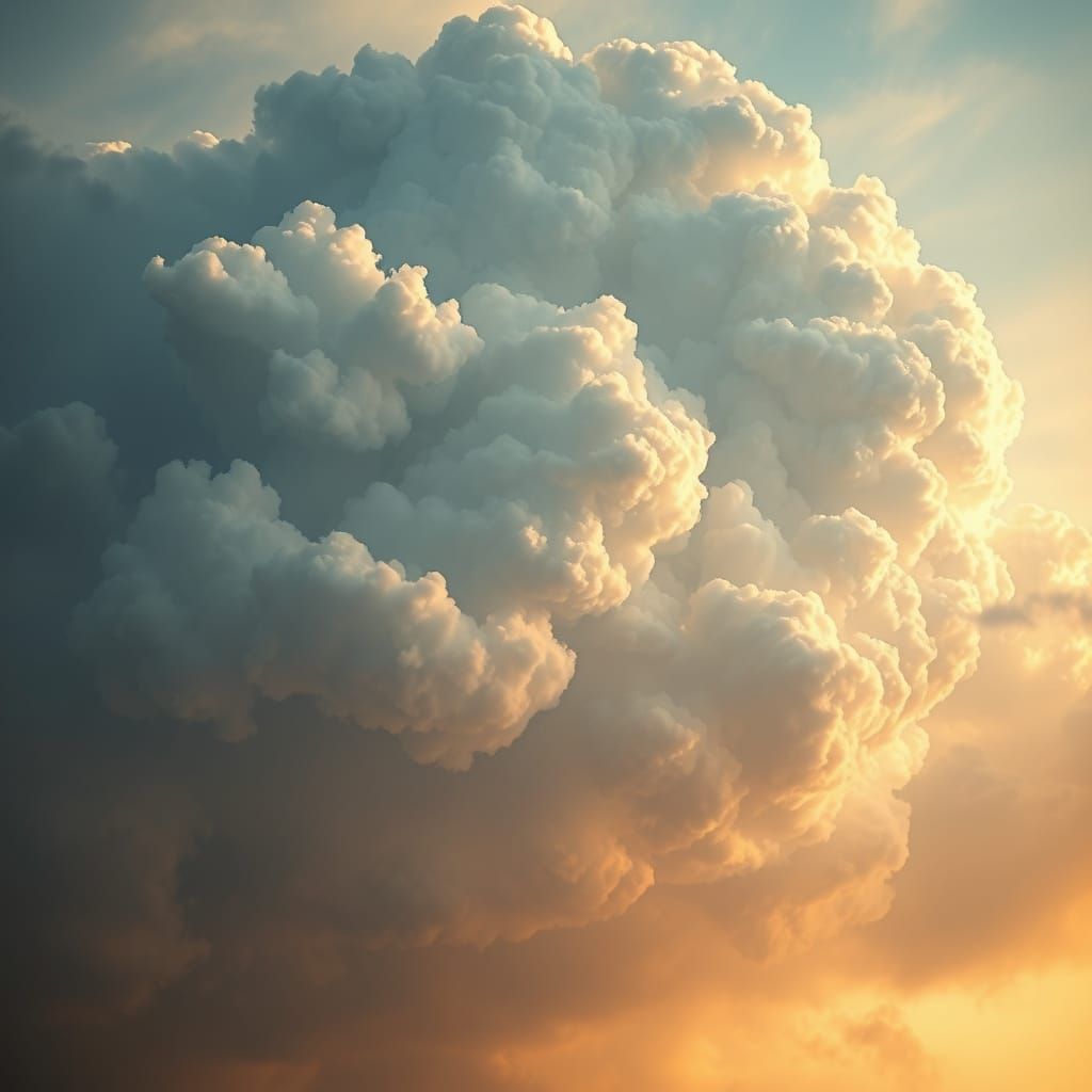 a cloud resembles a face - Epic Cloudscape Portrait in Ma...