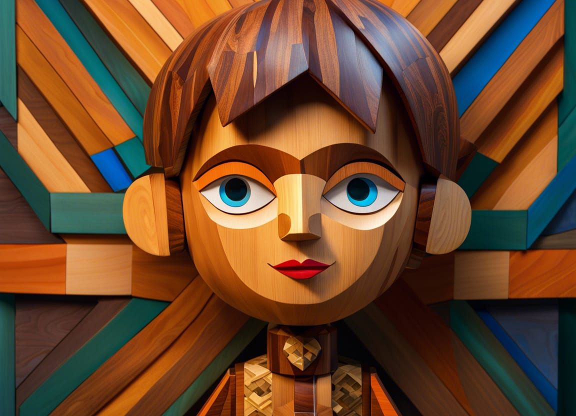 Realistic wooden puppet - AI Generated Artwork - NightCafe Creator