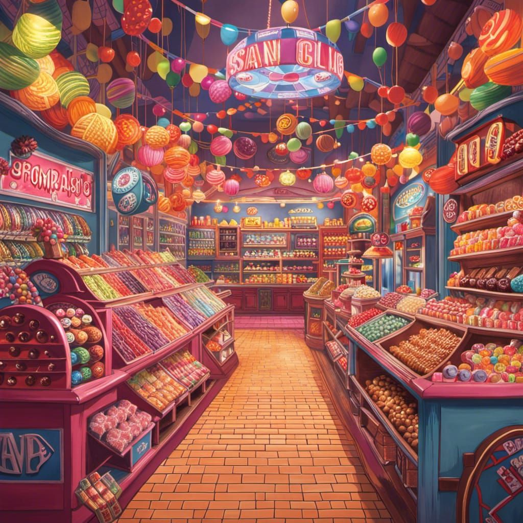 the magic of a candy shop to life! - AI Generated Artwork - NightCafe ...