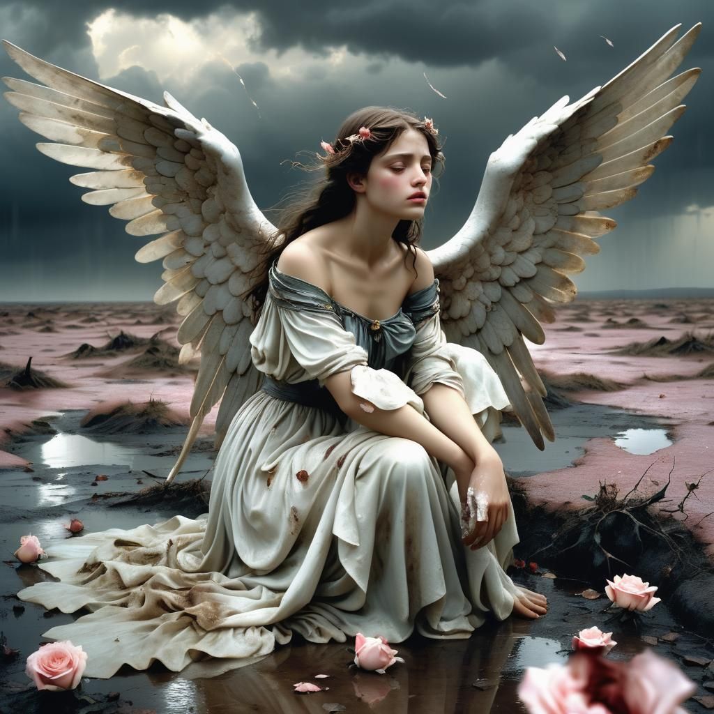 FALLEN ANGEL - AI Generated Artwork - NightCafe Creator