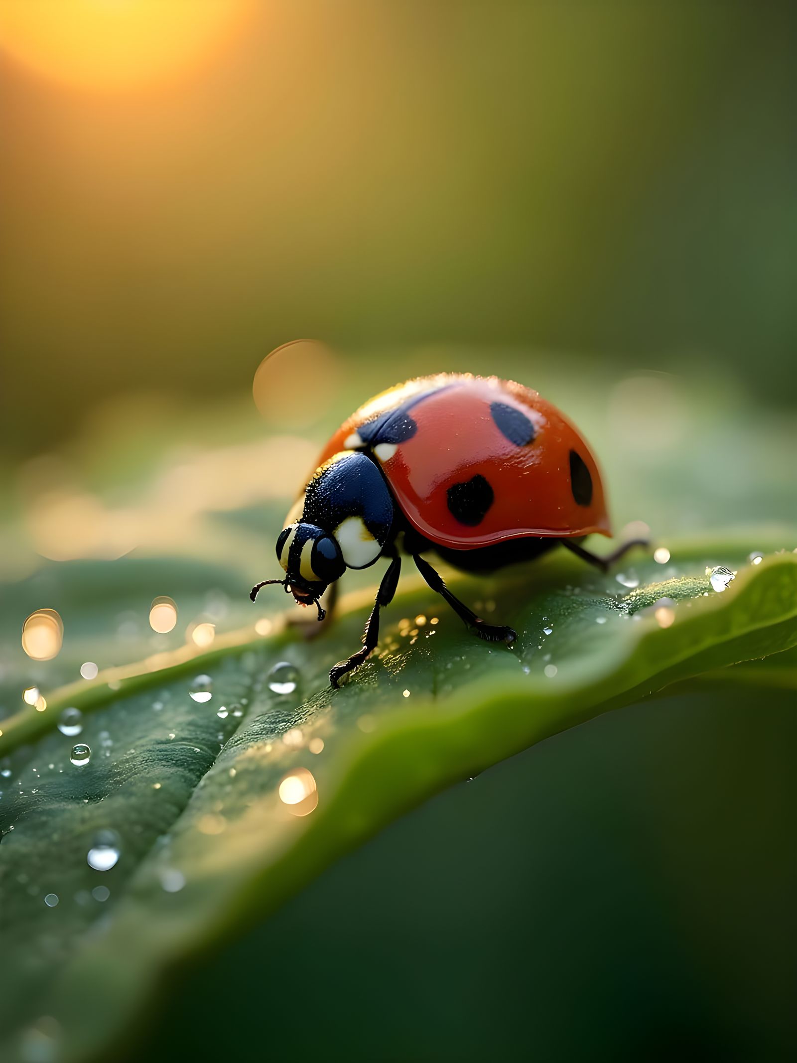 A beautiful gigantic, extemely close up, masterpiece of a tiny ...