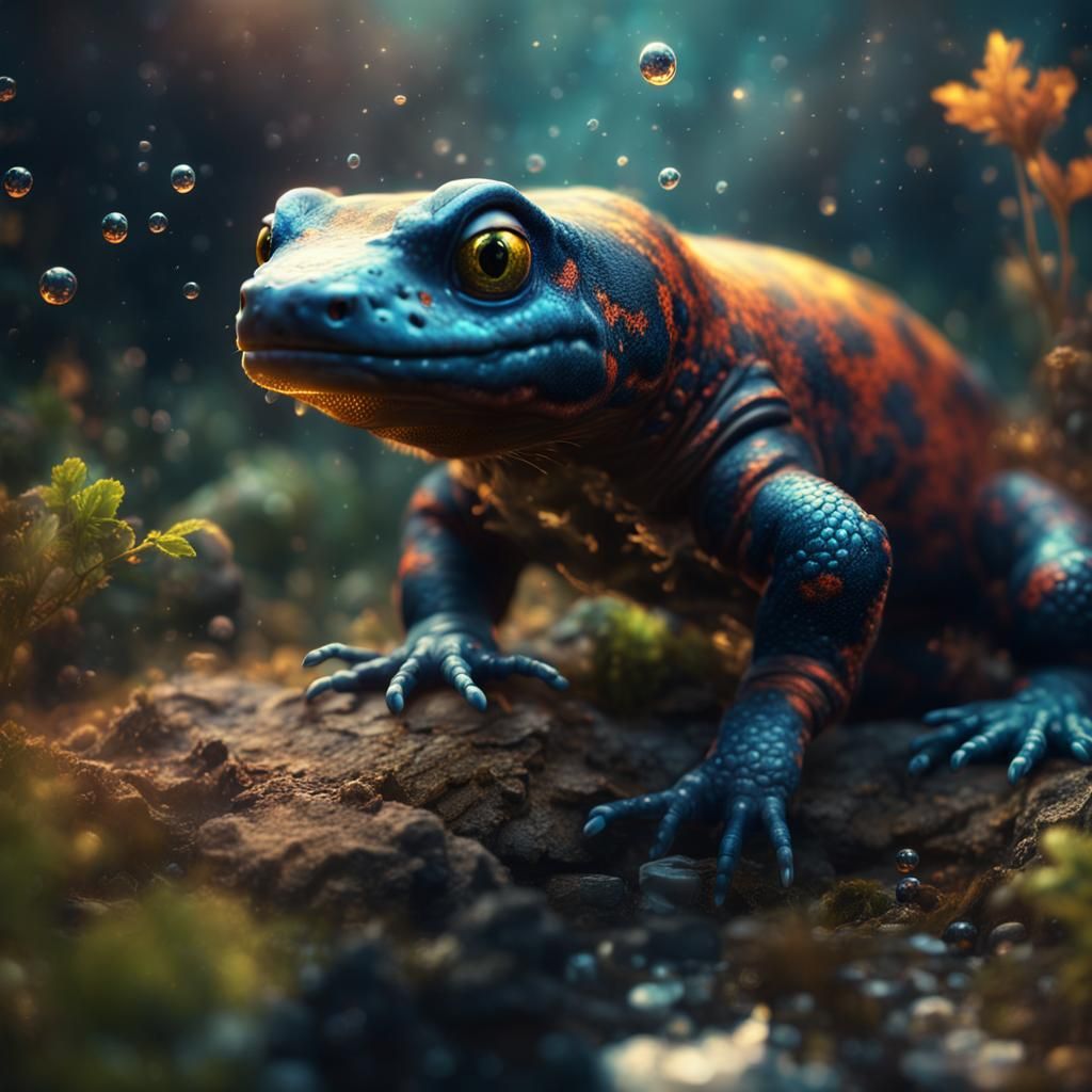 realistic salamander - AI Generated Artwork - NightCafe Creator