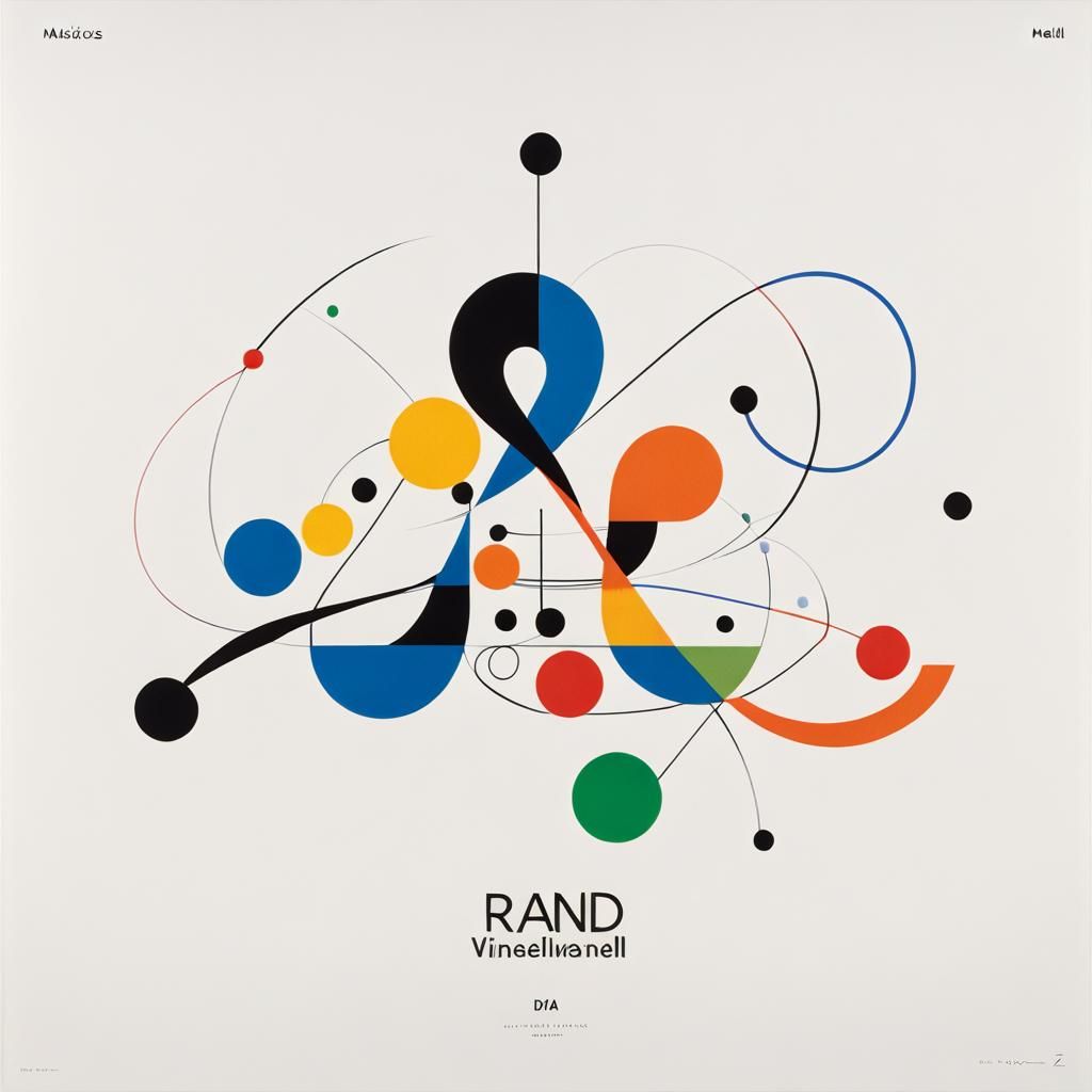 Art by Massimo Vignelli and Paul Rand, conceptual design blending the ...