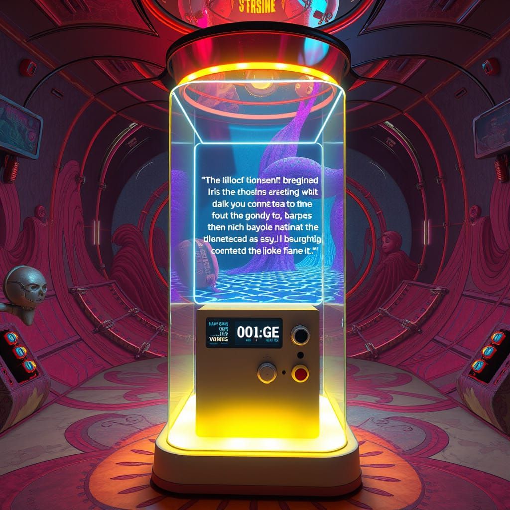 **Interactive Holographic Joke Machine:** Design an interactive ...