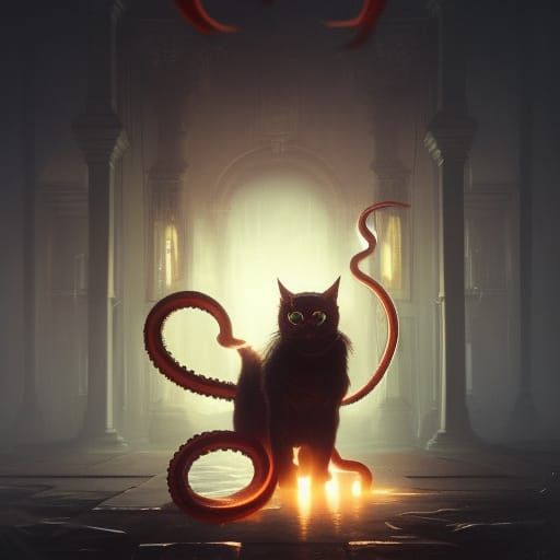 your cat in it's home dimension - AI Generated Artwork - NightCafe Creator