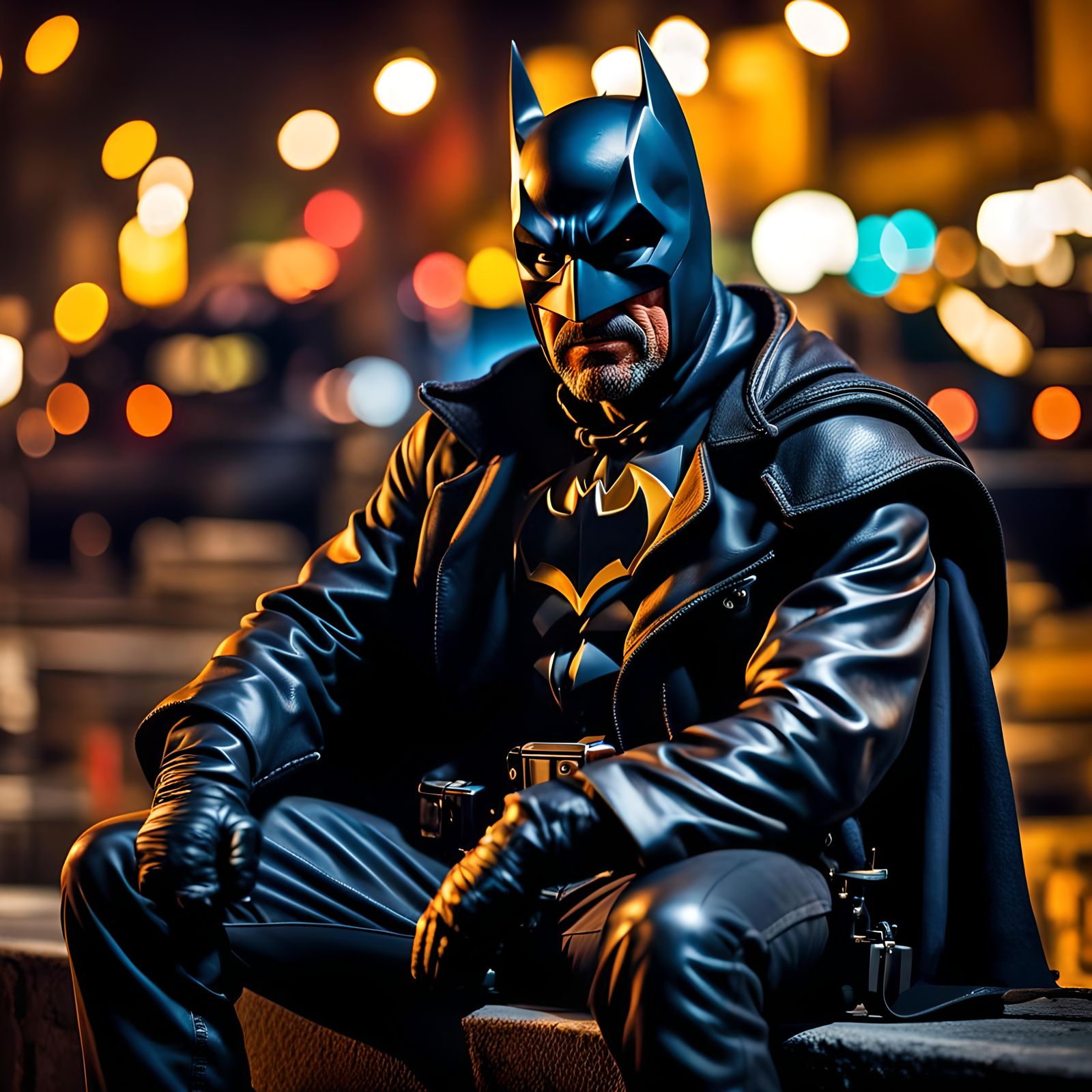 Boris Vallejo batman as a hobo in living on the streets, Professional ...