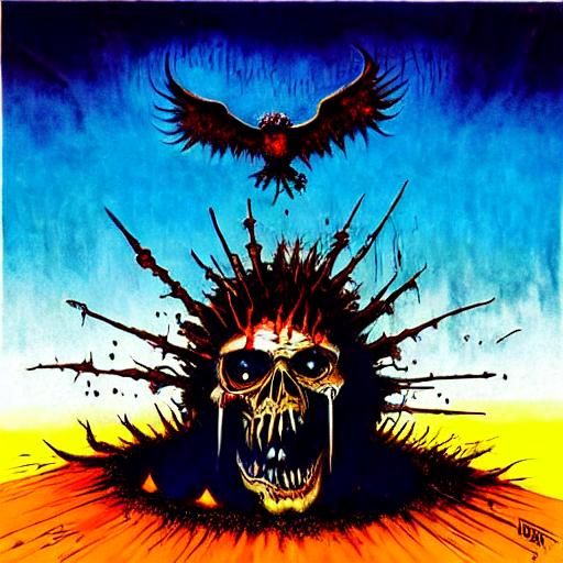 heavy metal album cover art - AI Generated Artwork - NightCafe Creator
