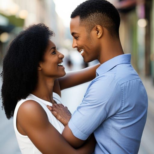 lady with man showing love - AI Generated Artwork - NightCafe Creator