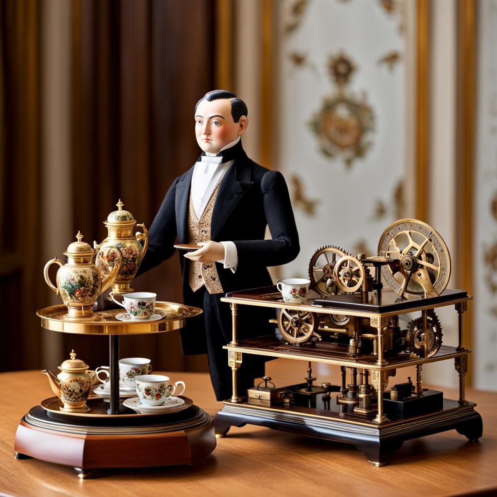 the vintage "Amazing Automaton Butler" - AI Generated Artwork ...