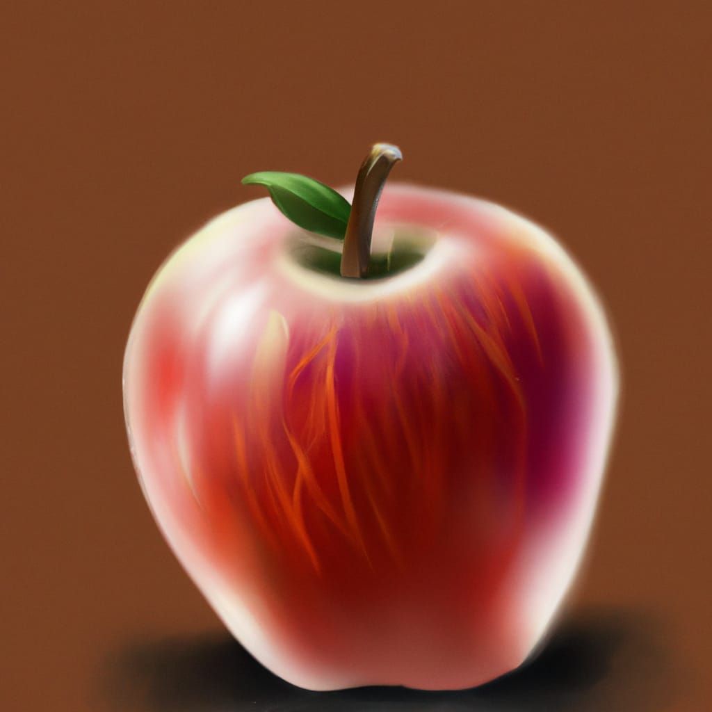 Hyper realistic red apple - AI Generated Artwork - NightCafe Creator