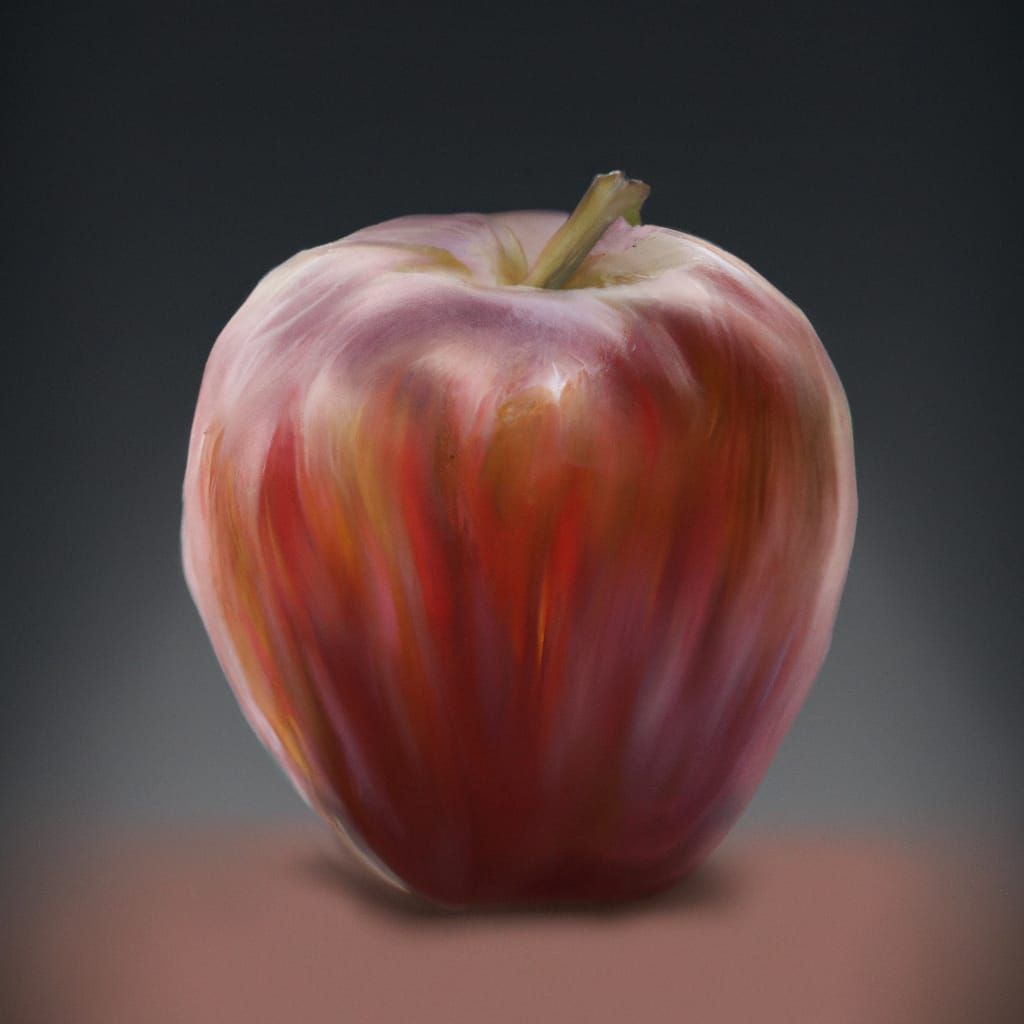 Hyper realistic red apple - AI Generated Artwork - NightCafe Creator