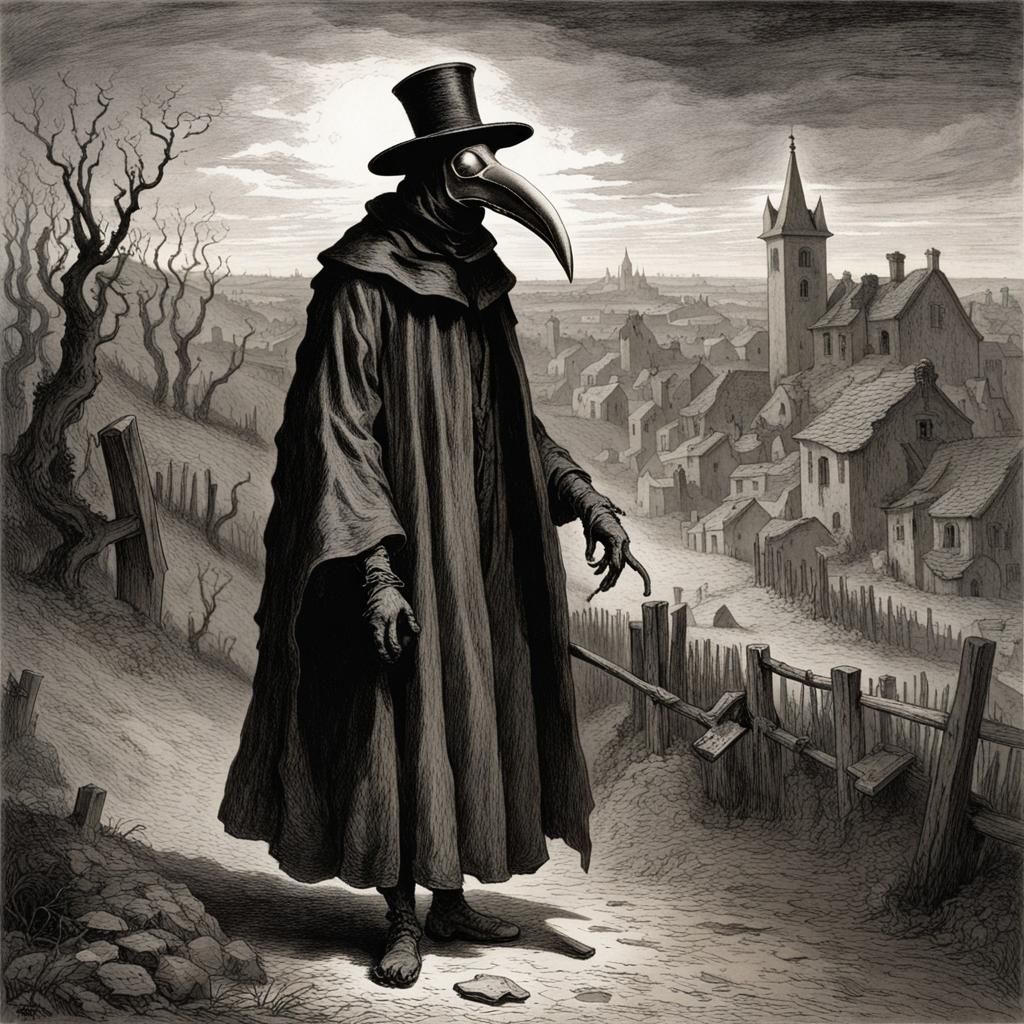 The plague doctor happens upon a village vol. 16 - AI Generated Artwork ...