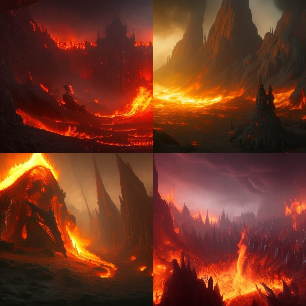 Burning to Hell - AI Generated Artwork - NightCafe Creator
