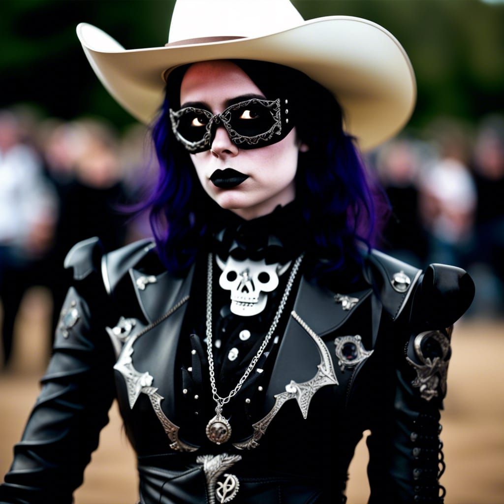 Goth rodeo - AI Generated Artwork - NightCafe Creator