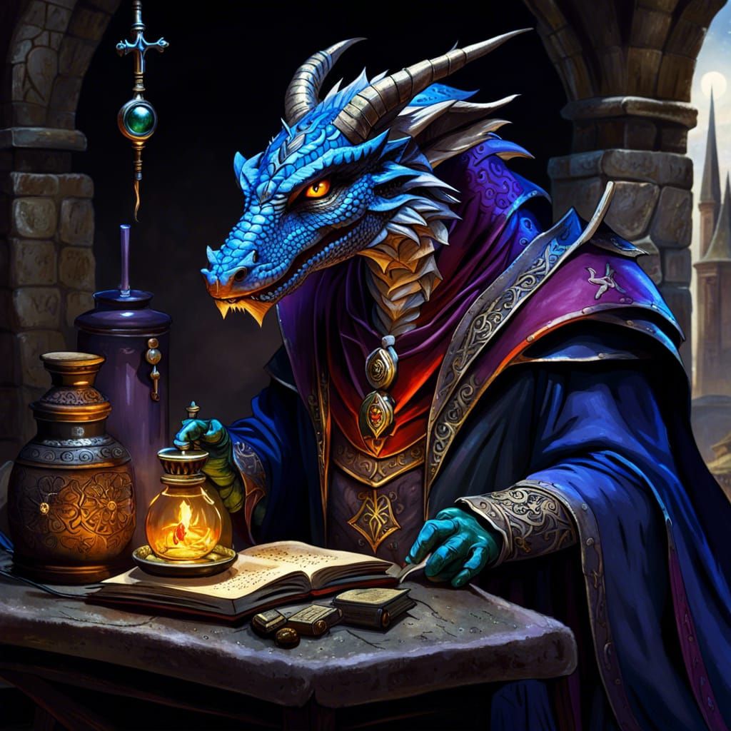 Wizard dragon - AI Generated Artwork - NightCafe Creator