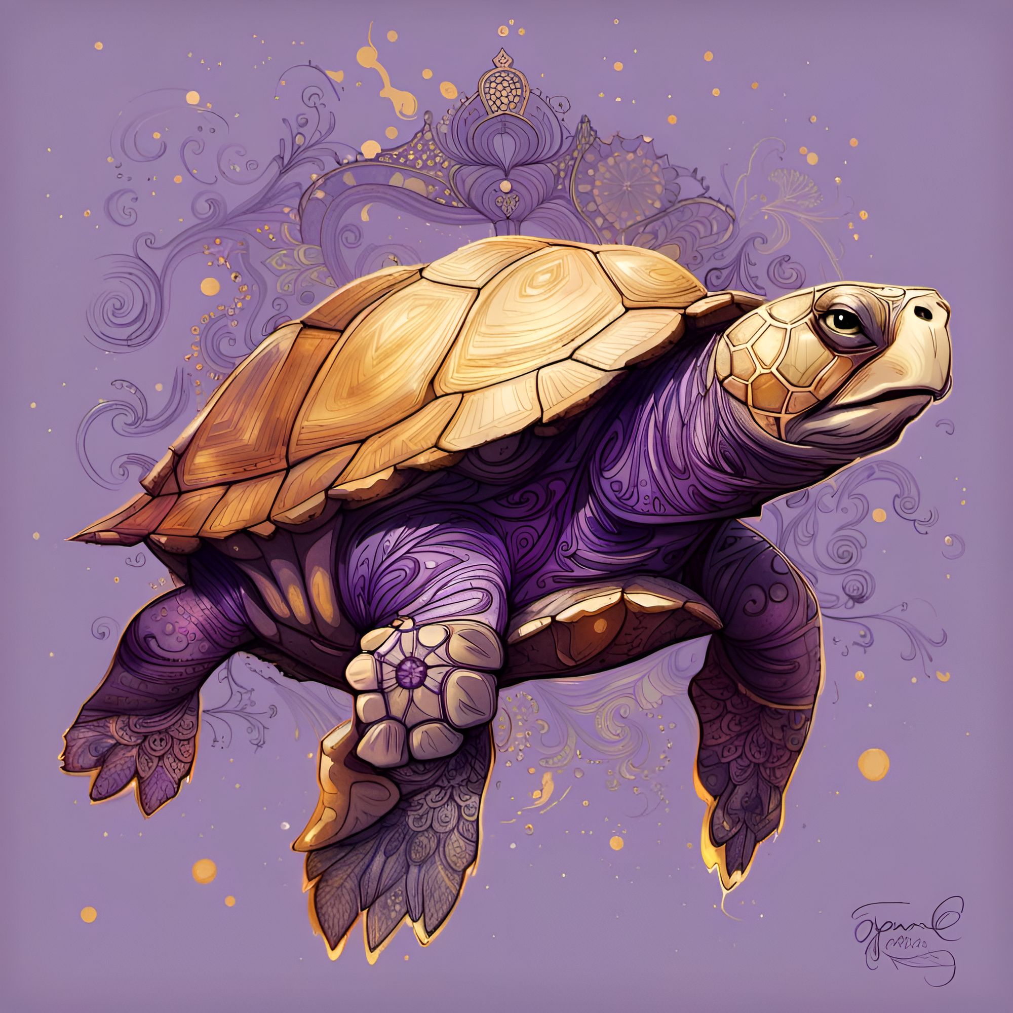 Shelly the Adorable Turtle : r/nightcafe