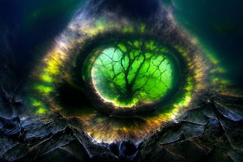 Primordial eye - AI Generated Artwork - NightCafe Creator