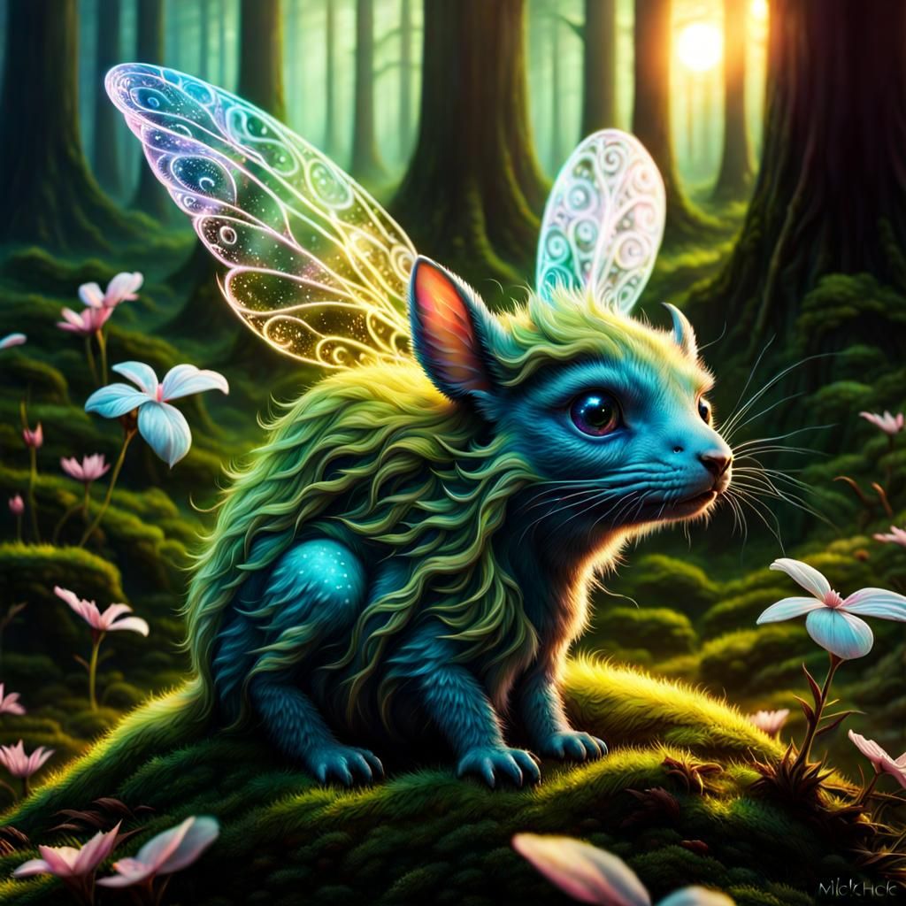 Magical Fae Creature - AI Generated Artwork - NightCafe Creator