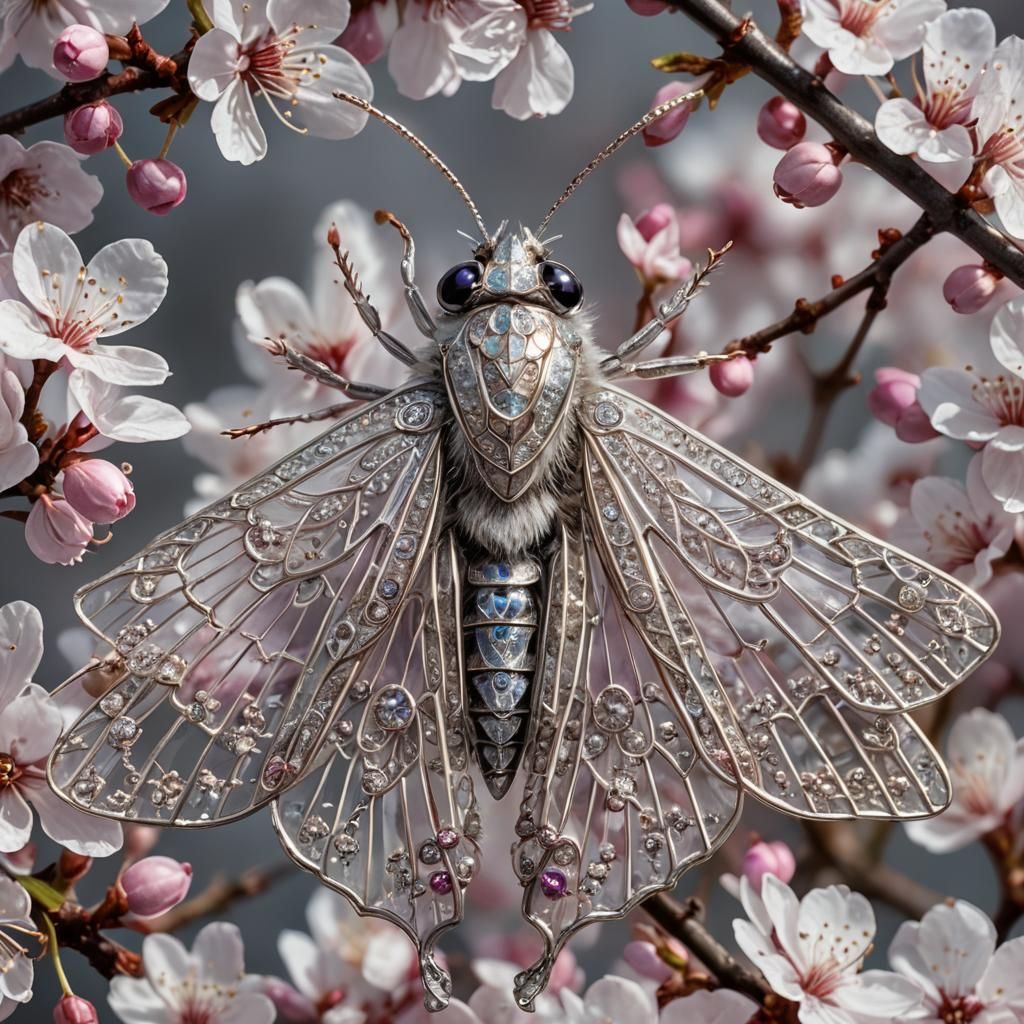 Macro Moth 💖 - AI Generated Artwork - NightCafe Creator