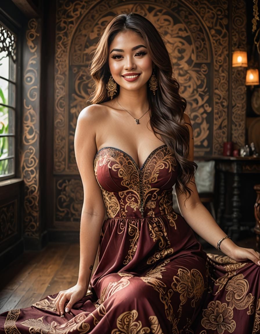 The CurvyLicious Affluent Balinese Series ♠️ - AI Generated Artwork - NightCafe Creator