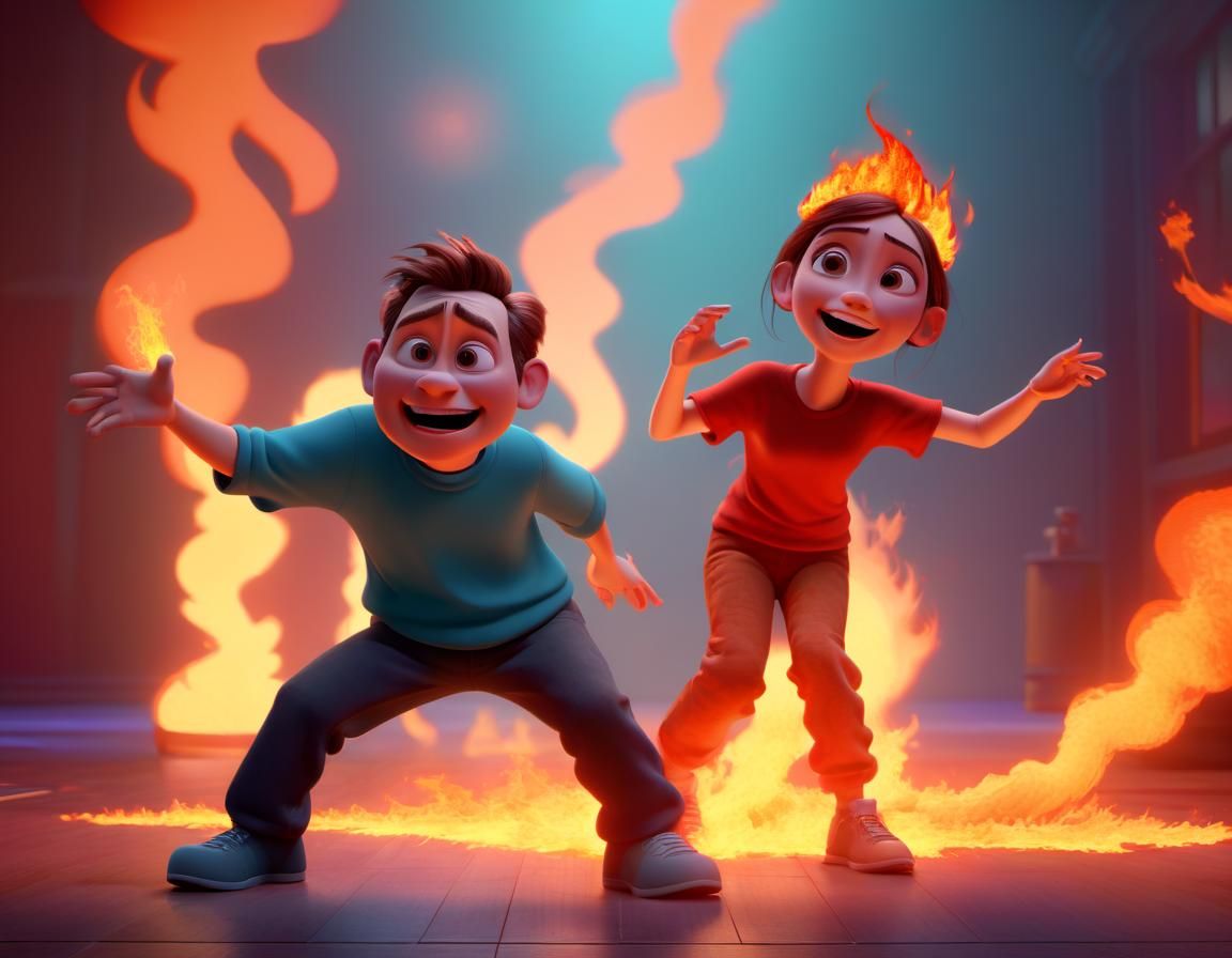 Final Scene, Liar Liar, Dance on Fire - AI Generated Artwork ...