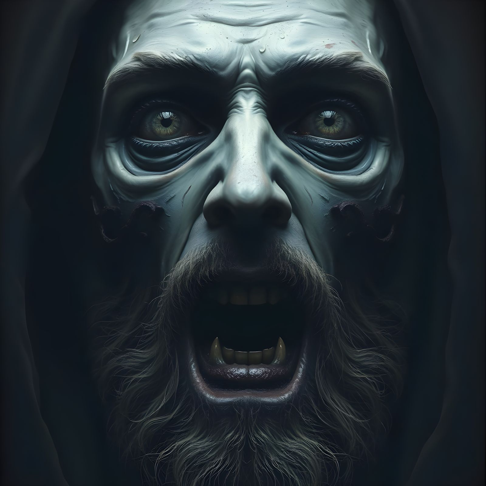 Sterling Stare - Haunting Portrait in Hyper-Realistic Style