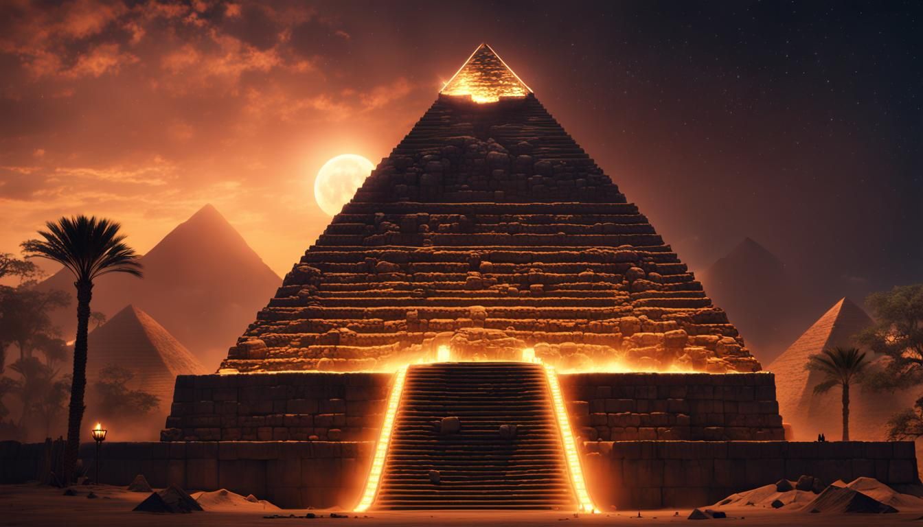 Great Pyramid of Giza - AI Generated Artwork - NightCafe Creator