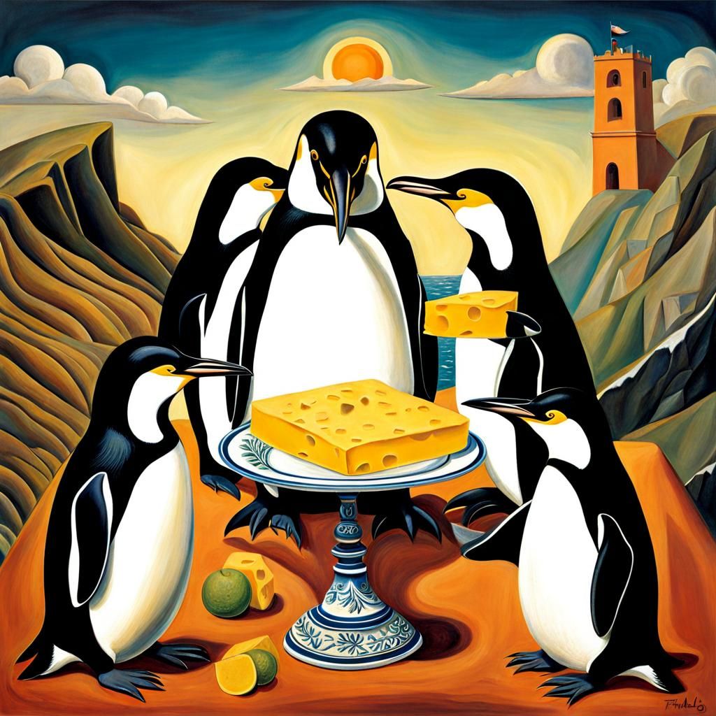 1/22 was both National cheese lovers day & Penguin Awareness Day - AI ...