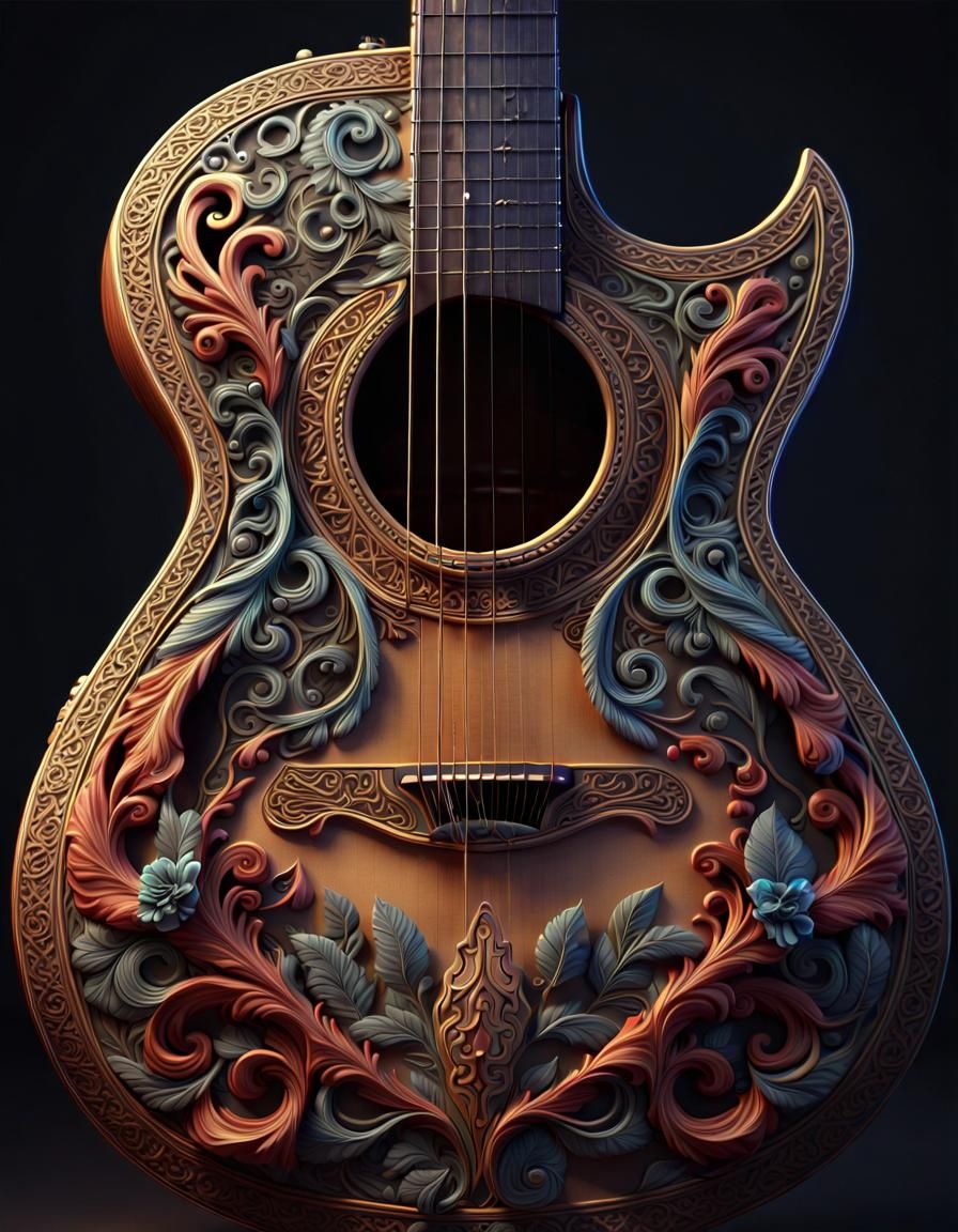 Guitar - AI Generated Artwork - NightCafe Creator